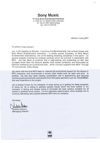 Sony Music recommendation | PDF | Music | Entertainment