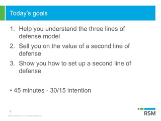 Second line of defense - advantages and set up | PDF