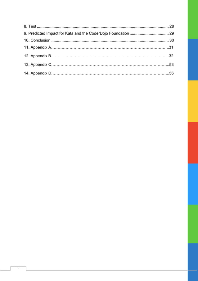 ELI CoderDojo Final Report | PDF