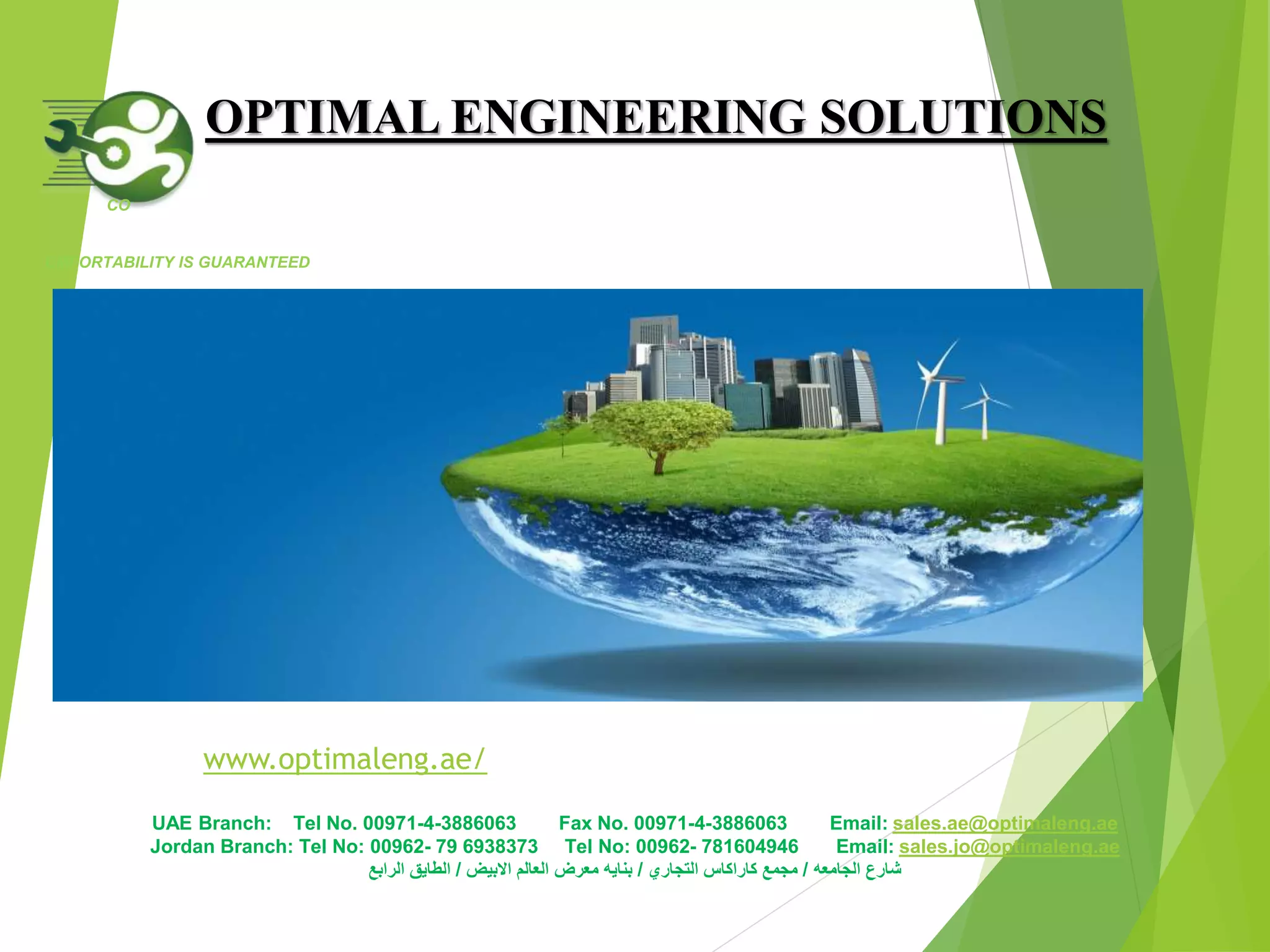 Optimal Engineering Solutions ( OES) . | PPTX | Business | Business and Finance