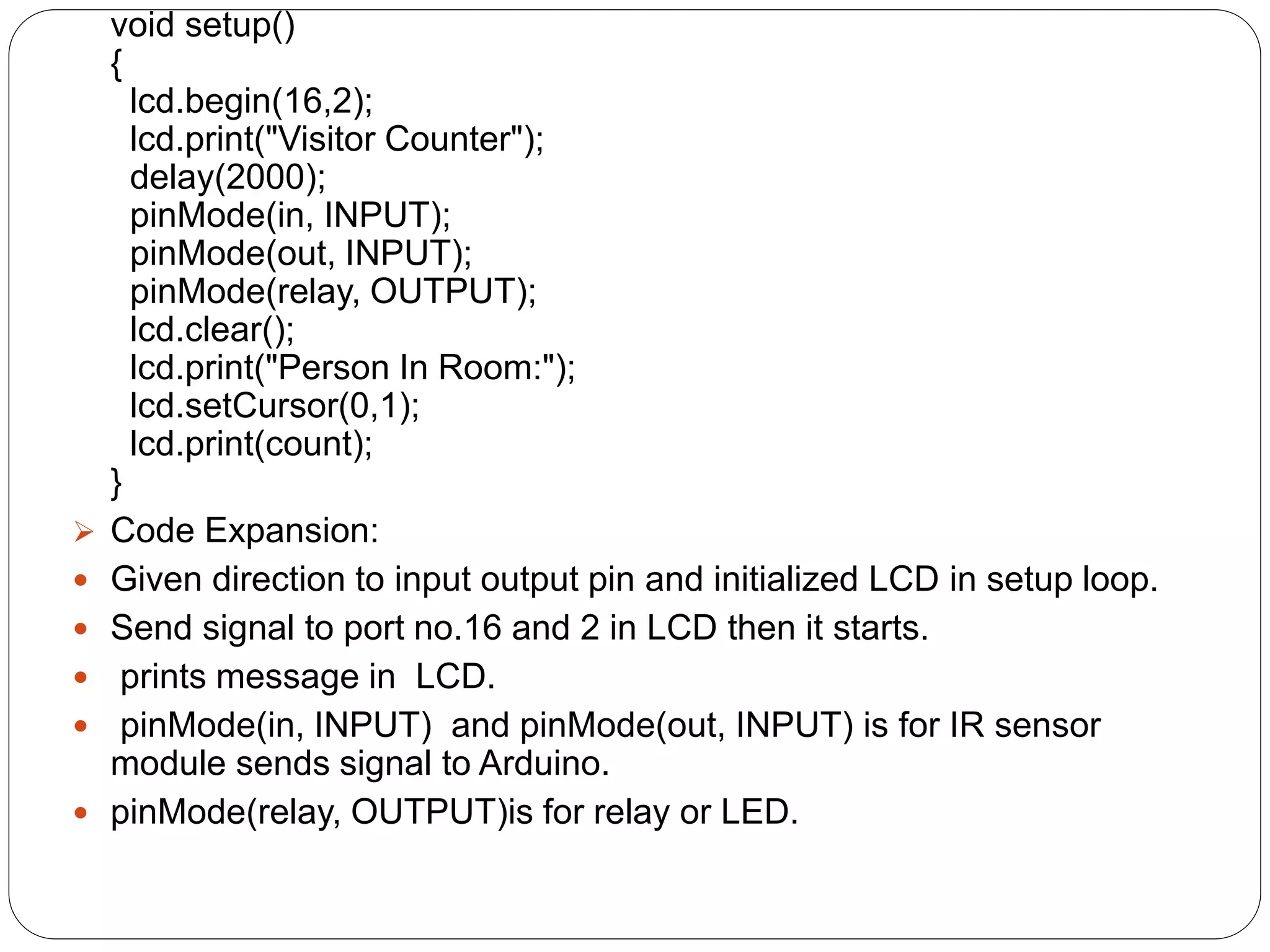 Bidirectional Visitor Counter with Automatic ON-OFF Switch2 | PPTX
