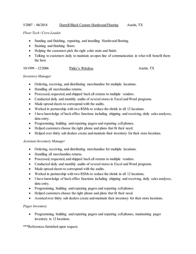 Carrie Cooper Resume | DOCX