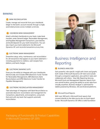 Microsoft Dynamics GP Capabilities Guide 2015_US | PDF