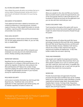 Microsoft Dynamics GP Capabilities Guide 2015_US | PDF