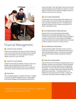 Microsoft Dynamics GP Capabilities Guide 2015_US | PDF