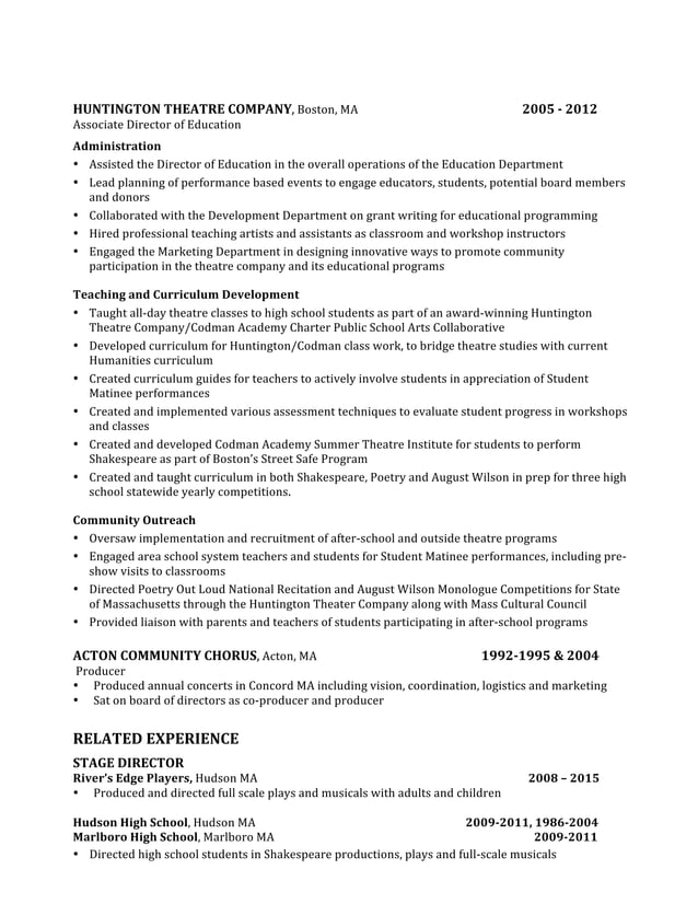 Lynne Johnson Resume Jan 2016 | PDF