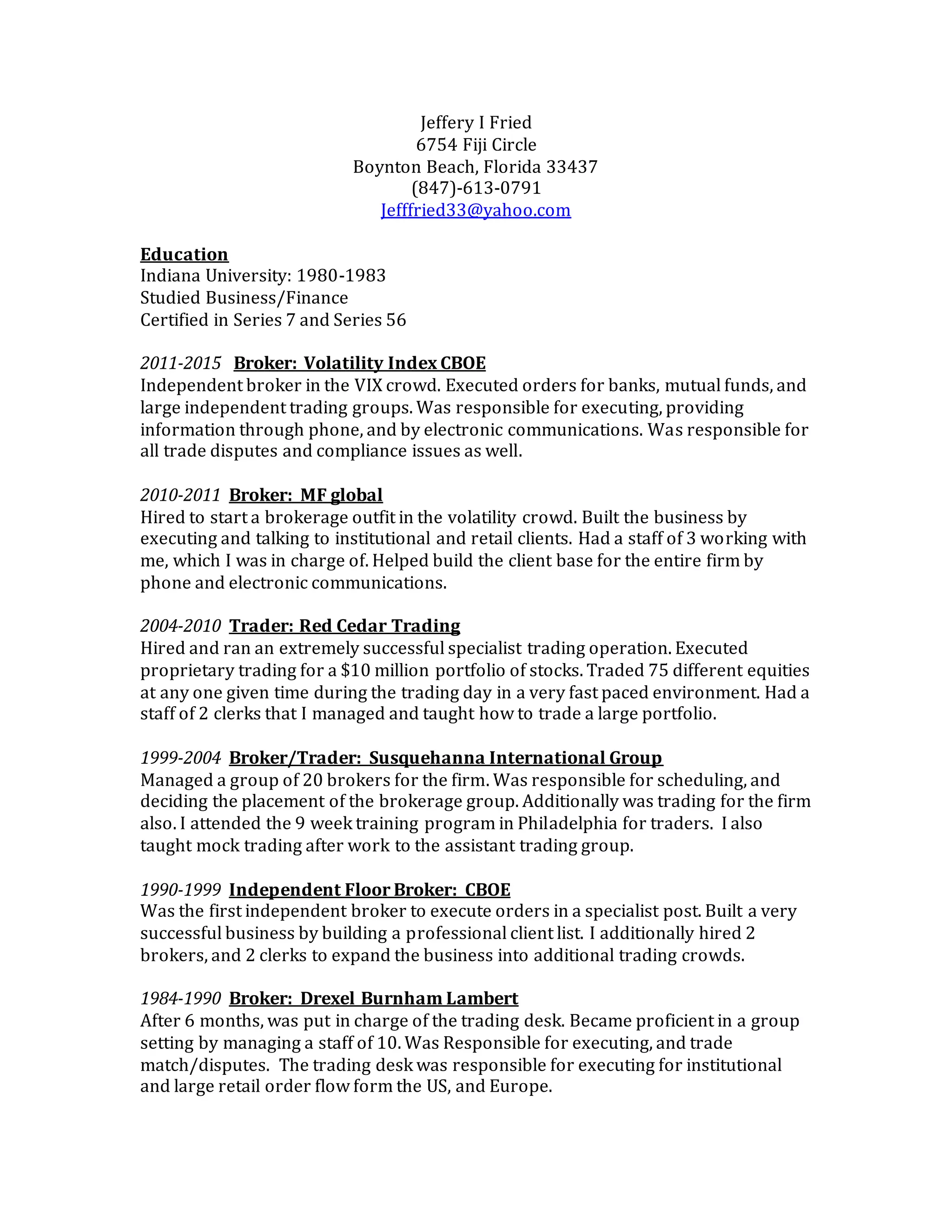 Jeffery I Fried | DOCX