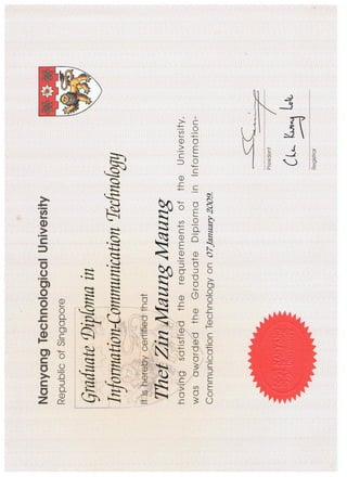 Graduate Diploma in IT from NTU | PDF