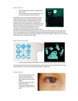 95984688 jenis-sablon-kaos | PDF