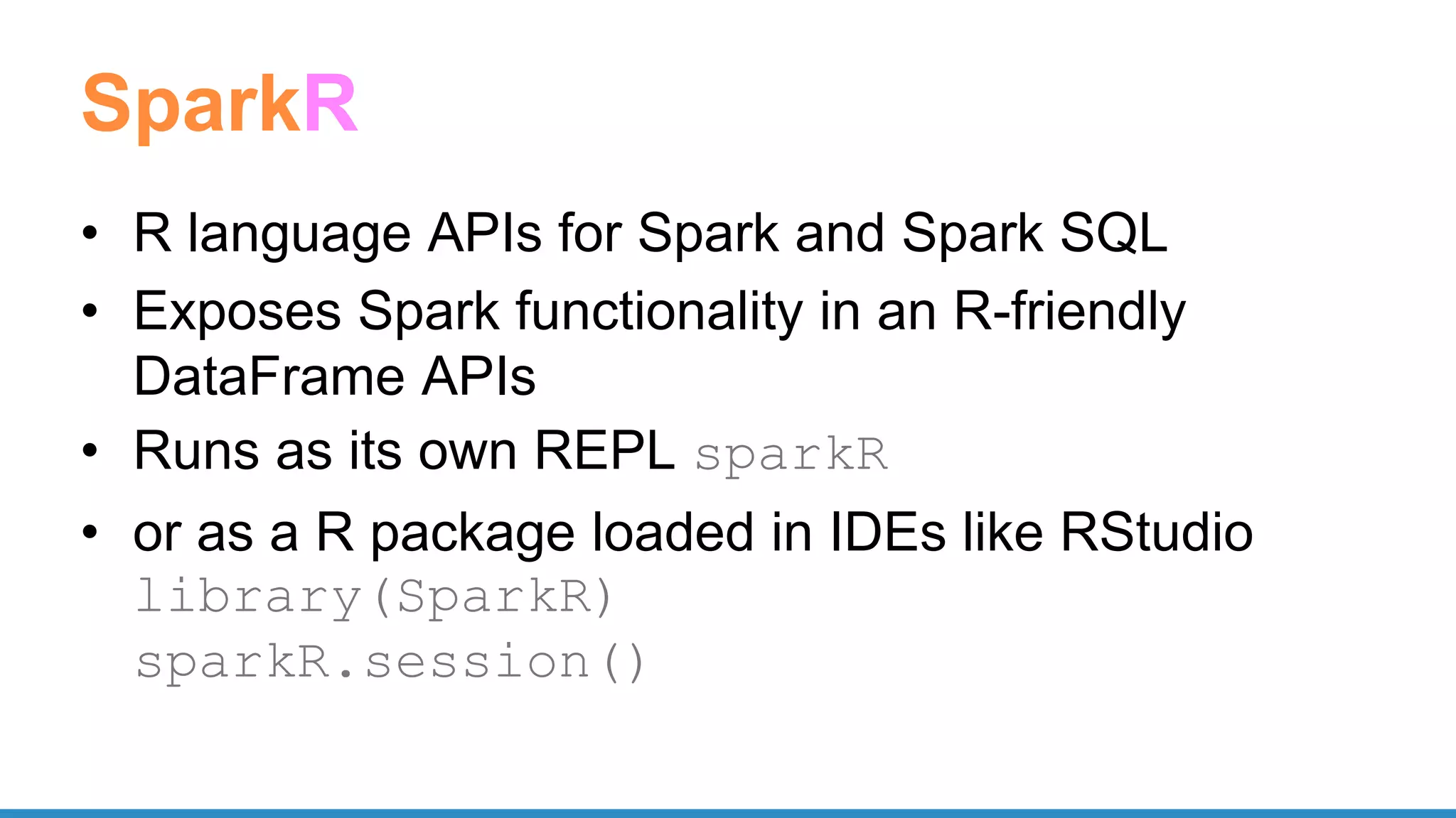 Scalable Data Science With Sparkr Pdf Programming Languages Computing
