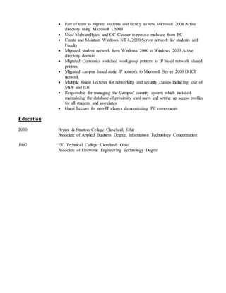 Petroff Robert 8-25-16 | DOCX | IT and Internet Support | Internet