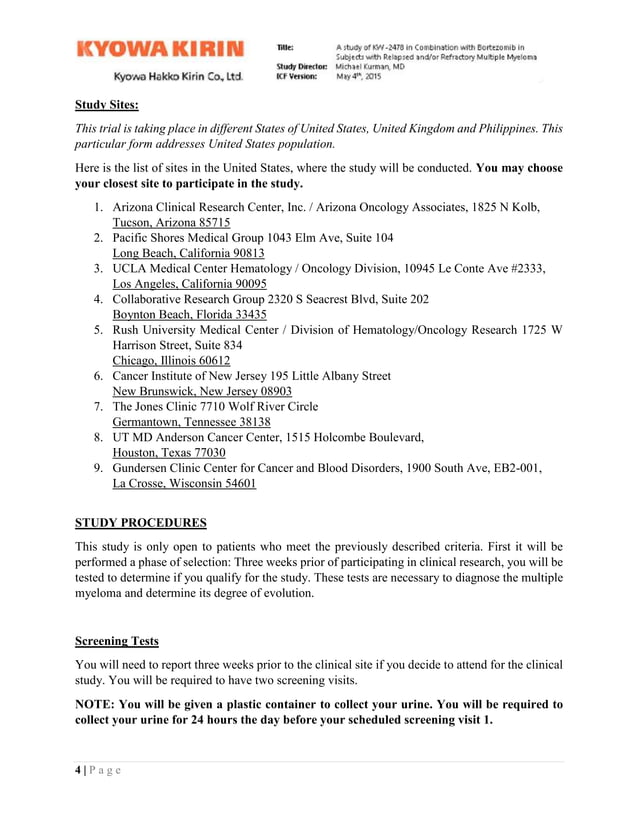 Informed Concent Form | PDF