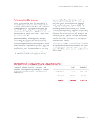 The Renovation of One Haworth Center | PDF