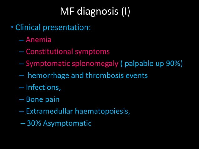 DIAGNOSIS AND MANAGEMENT OF MYELOPROLIFERATIVE NEOPLASMS | PPTX