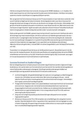 Test in compliance bij VGZ V 1.0 | PDF