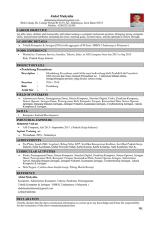 Resume_Professional Resume – 01 | PDF