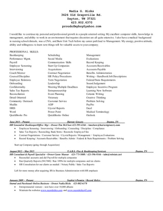 Nadia_Hicks_ Resume & Cover Letter 2016 | PDF
