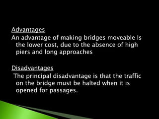 Types of Movable bridges | PPTX