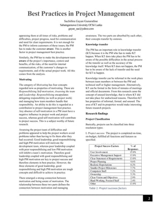 Best Practices in Project Management | PDF