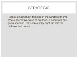 Gallup Strengths Finder Results | PPTX