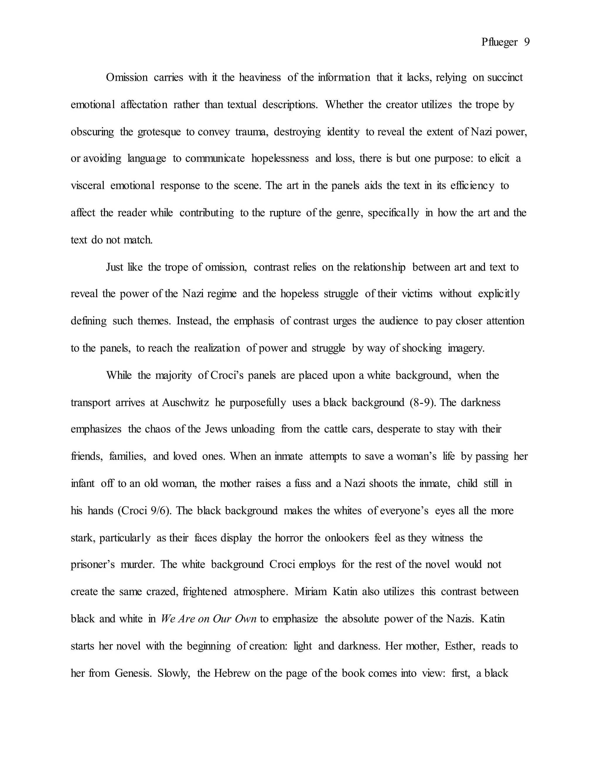 Visualizing the Unspeakable Illustrating the Holocaust | DOCX