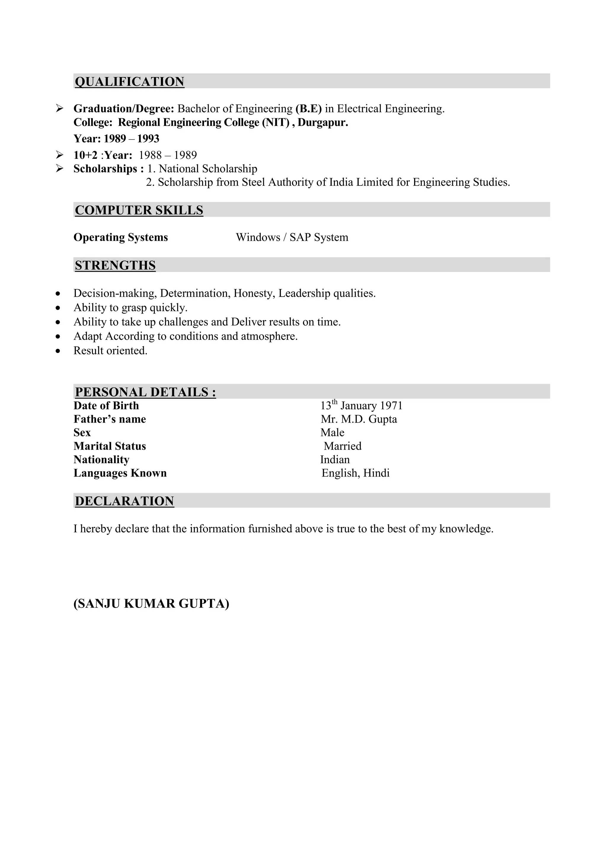 CV New | PDF