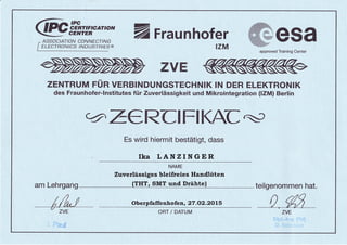 Soldering Certification | PPT