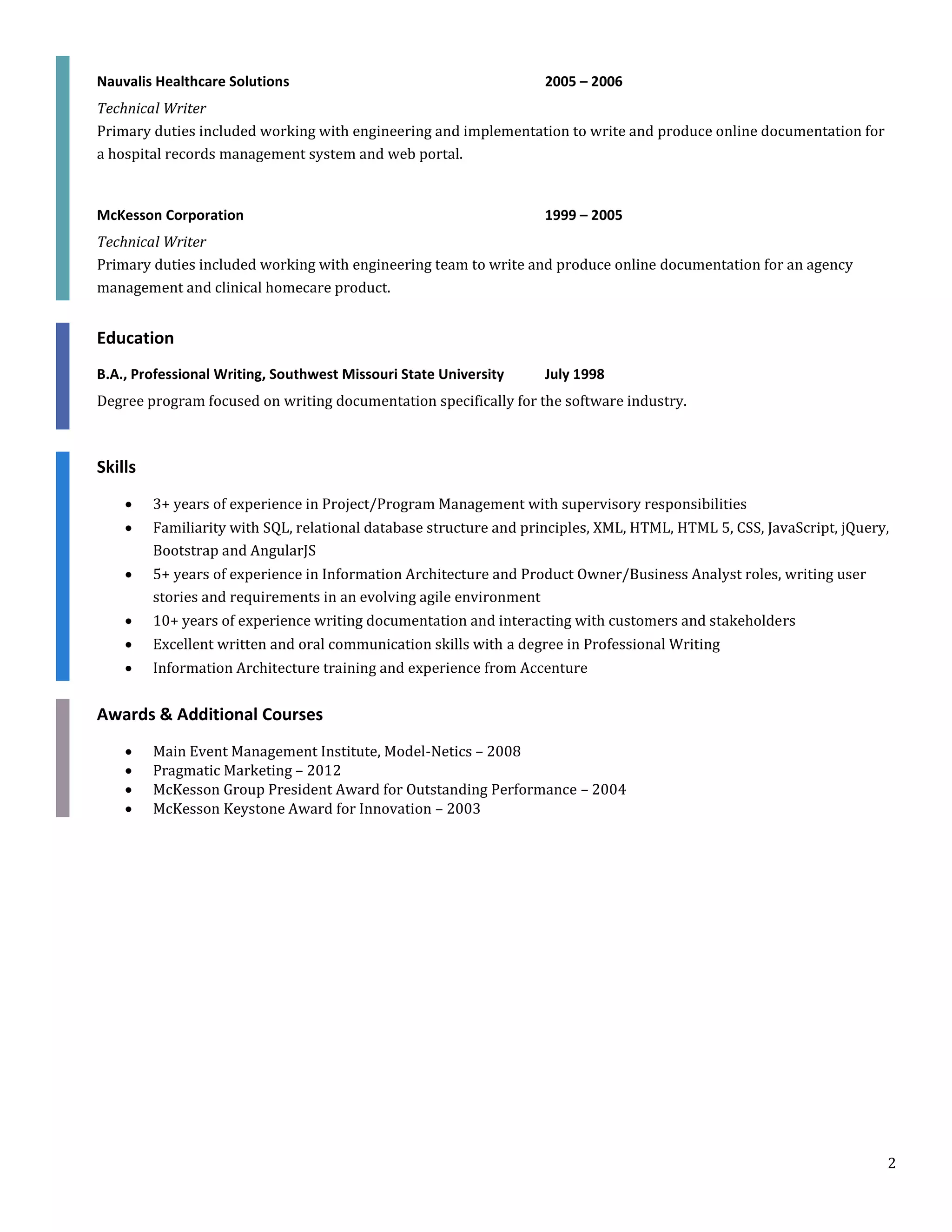 Jeanne Limbrunner ProjMgr | PDF