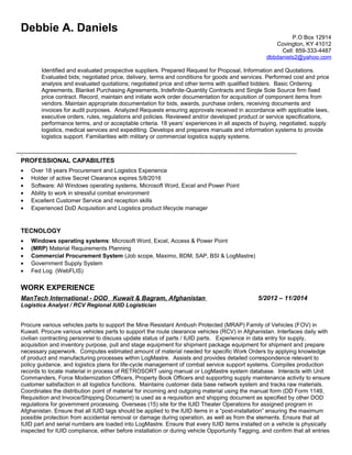 Deb new Resume 22 | DOC
