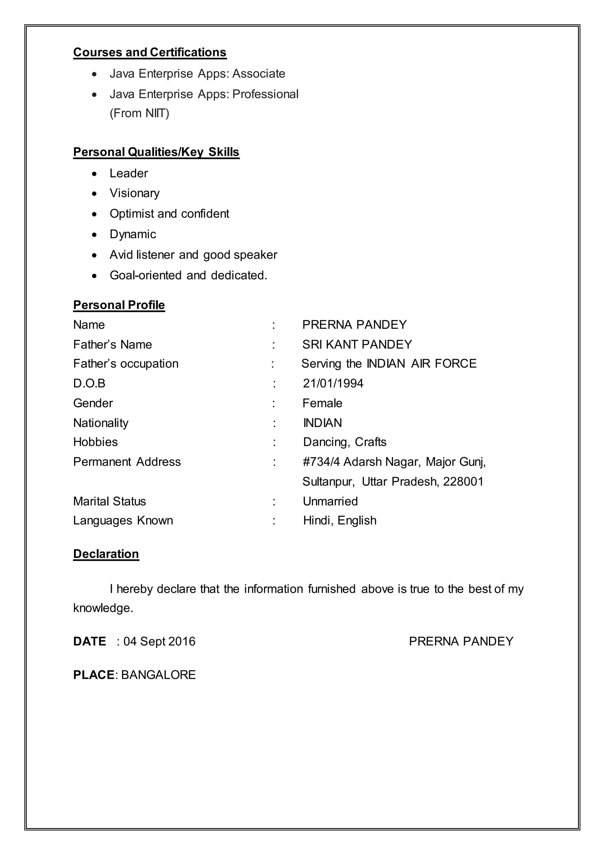 PP cv | DOCX | Education