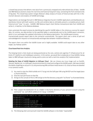 VoltDB on SolftLayer Cloud | PDF