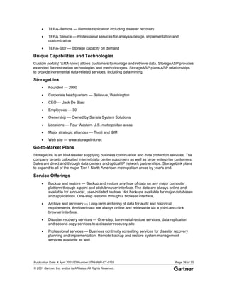 Gartner Storage Service Provider_04042001 | PDF
