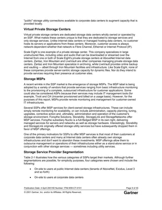 Gartner Storage Service Provider_04042001 | PDF
