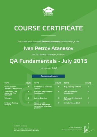 certificate_QA_Course | PDF