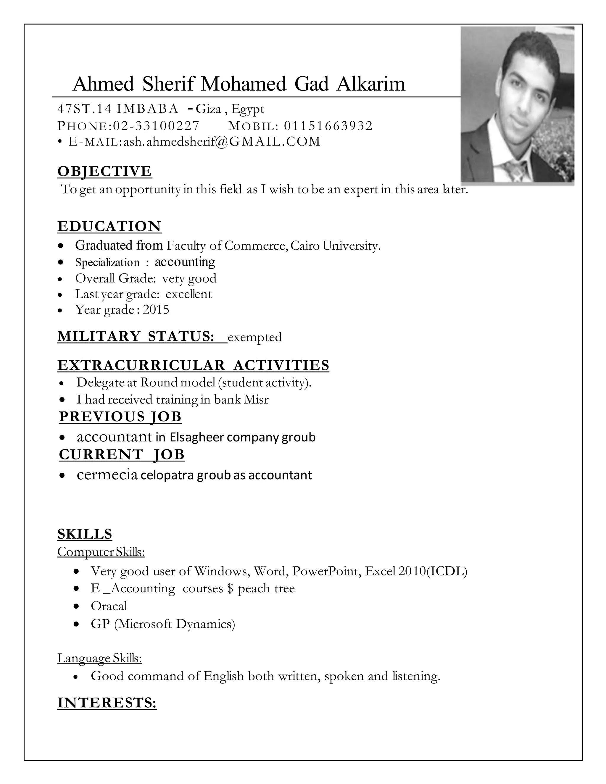 Ahmed Shrief Mohamed | DOCX