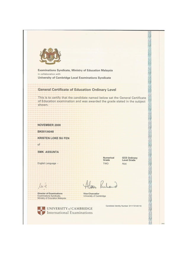 Scanned Certificates | PDF