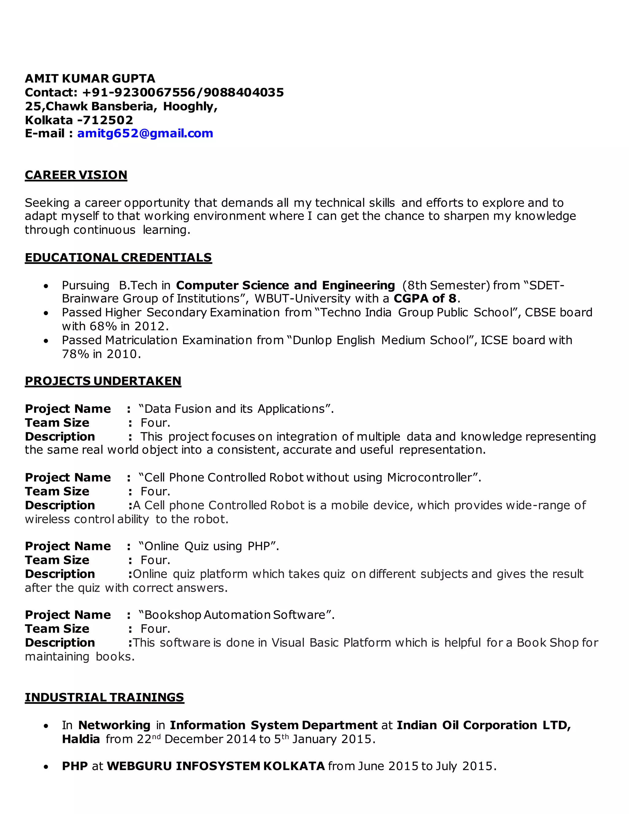 Amit_Resume | DOCX