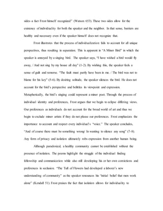 Frost Isolation Paper Final | DOCX