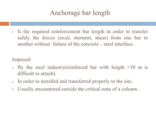 Rehabilitation of insufficient anchorage bar lengths | PPTX | Physics ...