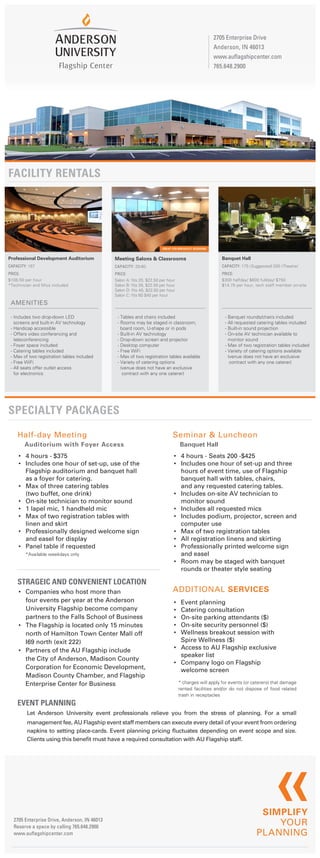 Explore the Flagship Center with Anderson University! | PDF ...