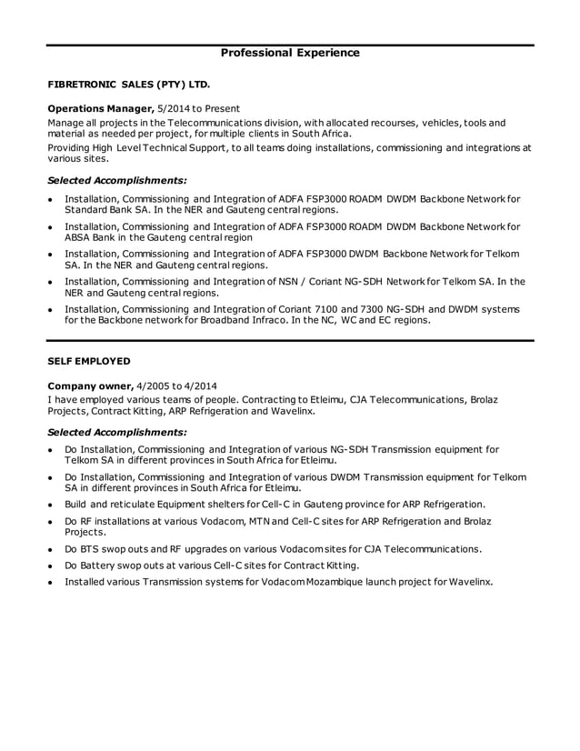 CV Marius Short | PDF