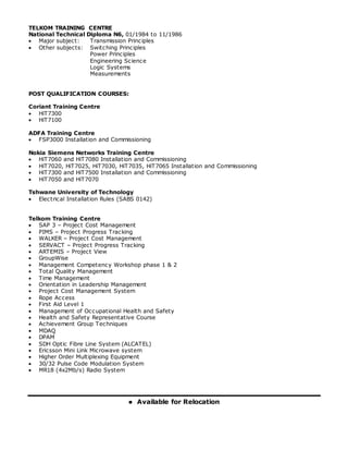 CV Marius Short | PDF