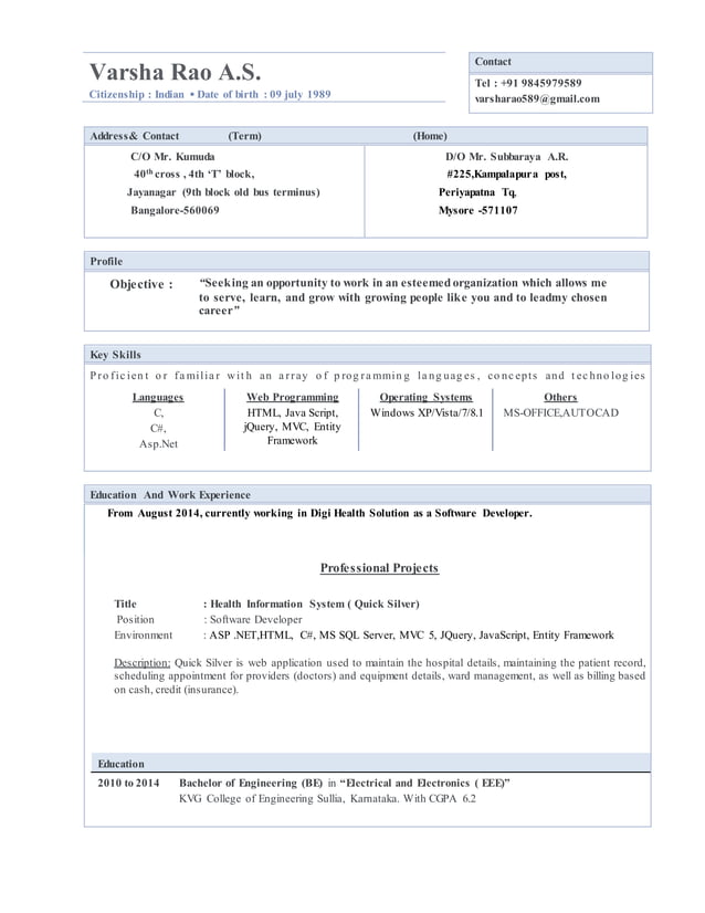 Varsha Updated resume | DOCX