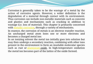 Corrosion and thre impact In that how to prevent to get corroed | PPTX