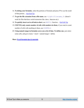 95 exceltipsv4 | PDF