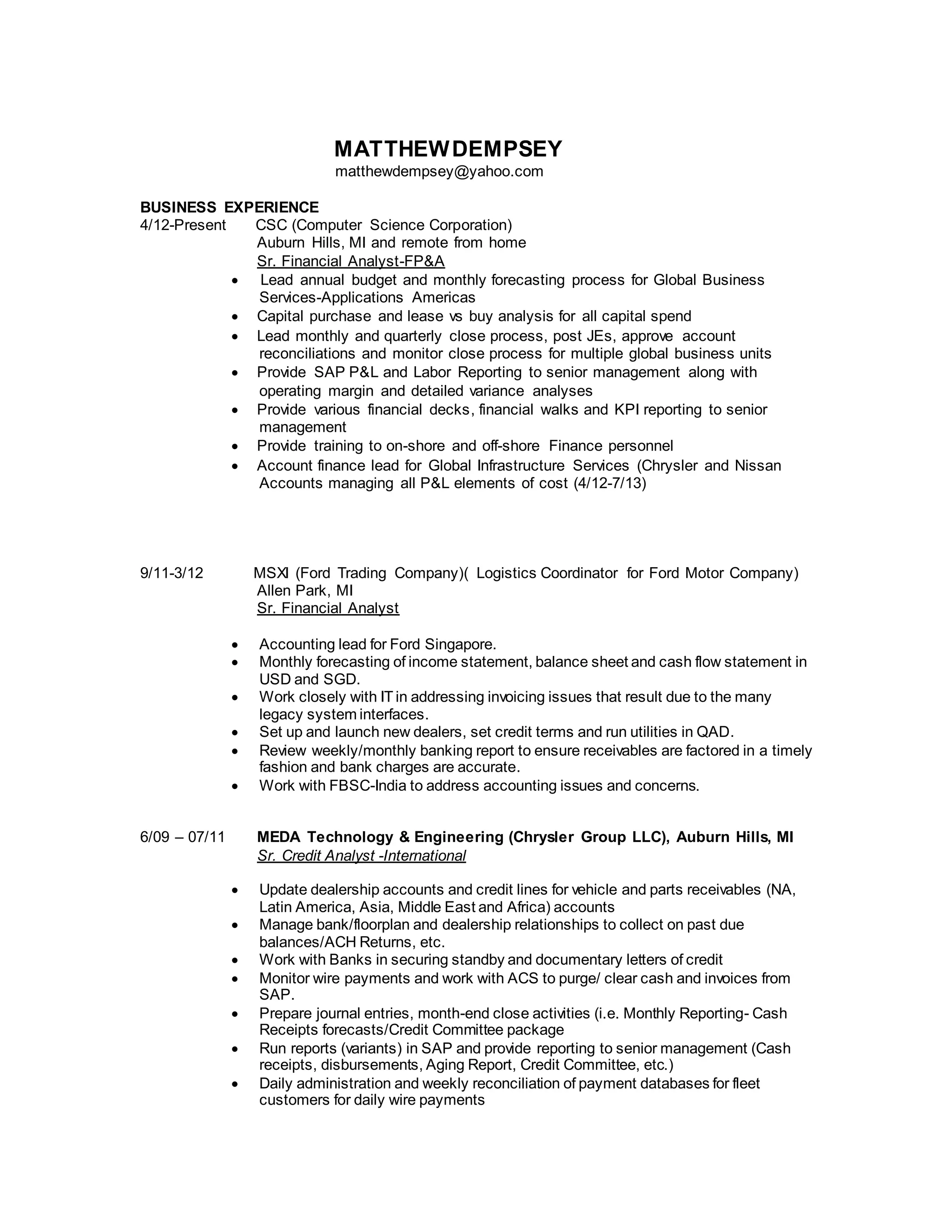 Matt_Resume_Nov-2016 | DOCX