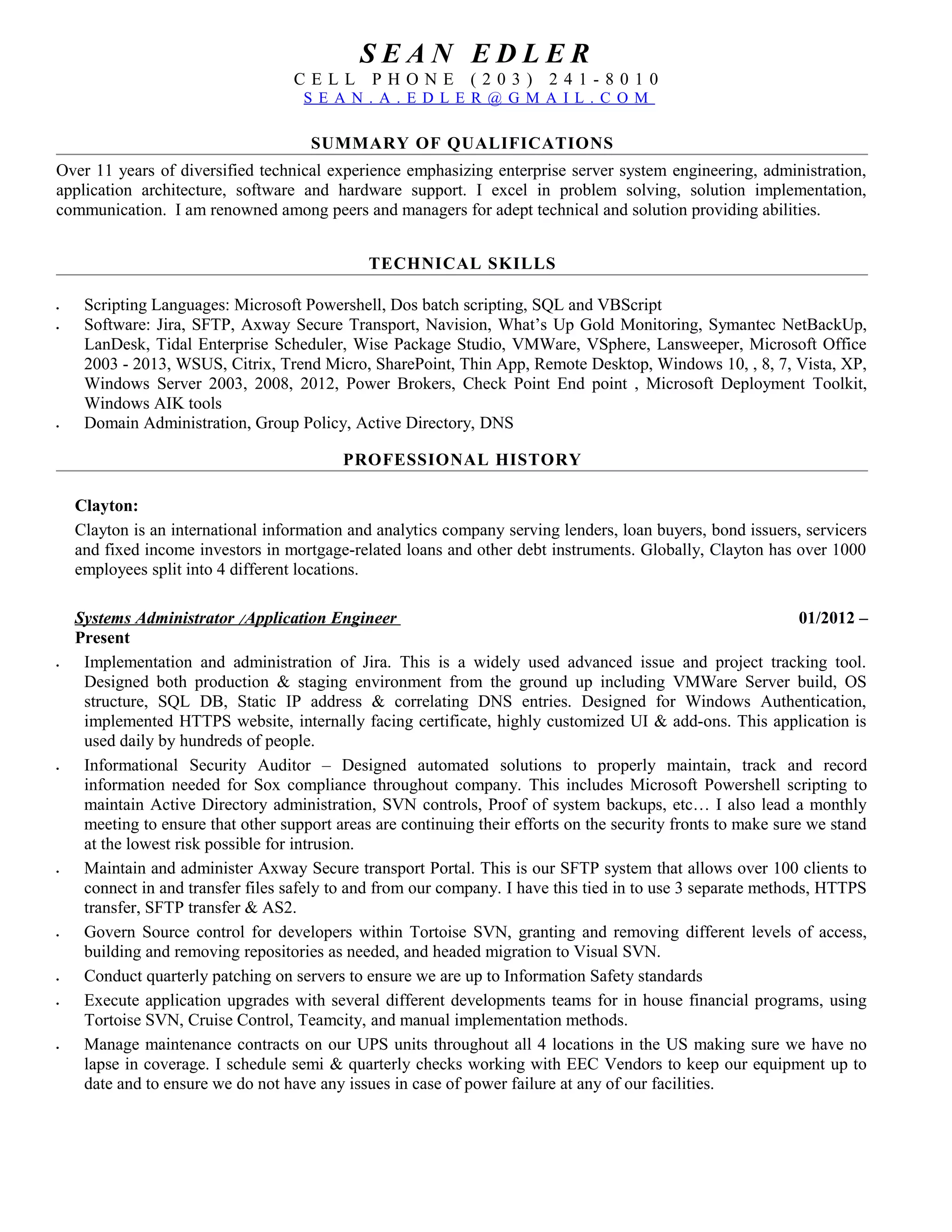Sean_Edler_Resume_2016_March | PDF