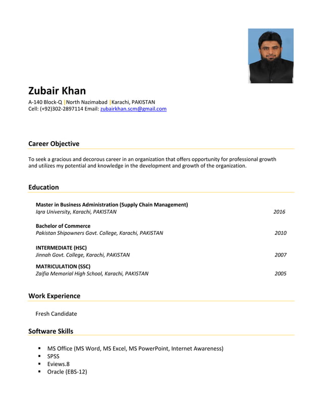 zubair khan -resume- | PDF