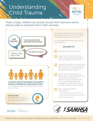 Understanding Childhood trauma | PDF