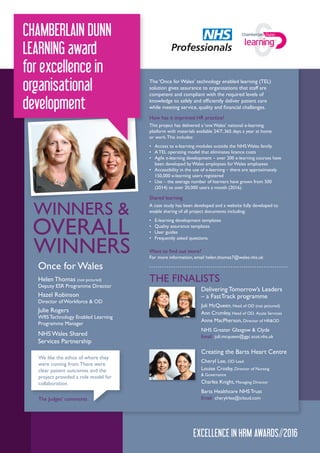 HPMA Awards 2016 Winners Guide | PDF